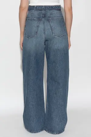 Sportmax Procida Low Waist Oversized Jeans - Blue