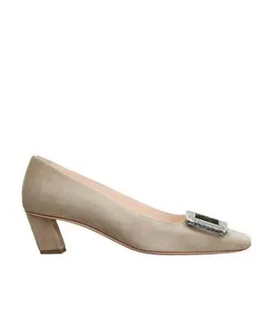 ROGER VIVIER Belle Vivier Square-toe Pumps With Resin Buckle