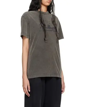 Alexander Wang Distressed Skyline T-shirt