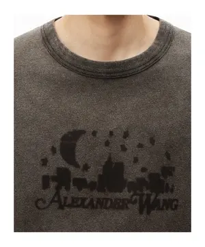Alexander Wang Distressed Skyline T-shirt