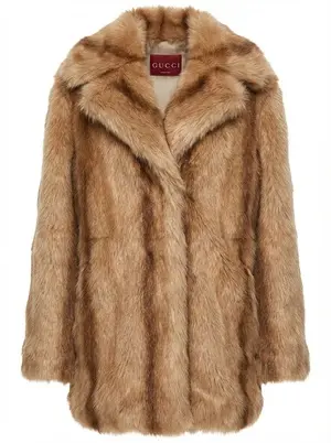 Gucci Degradé Soft Shearling Peacoat