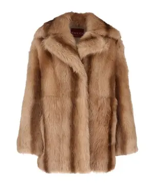 Gucci Degradé Soft Shearling Peacoat