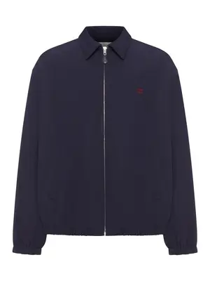 Celine Blouson In Cotton And Wool Gabardine - Black