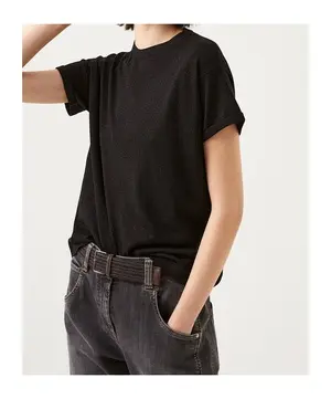 Brunello Cucinelli Short-sleeved Crewneck T-shirt - Black