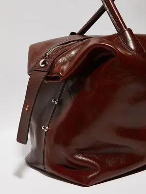 MAXCO. Max&co. Glossy Leather Handbag