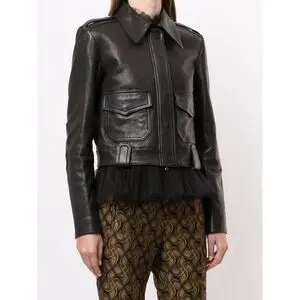 Khaite The Cordelia Leather Jacket