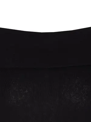 LISA YANG Claudina Off-the-shoulder Long-sleeve T-shirt - Black