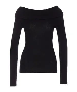 LISA YANG Claudina Off-the-shoulder Long-sleeve T-shirt - No