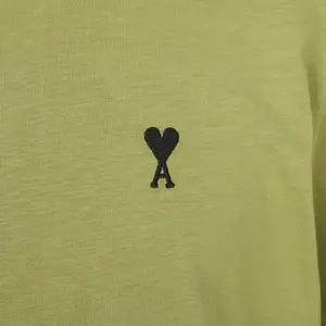 AMI Paris Crewneck T-shirt With Embroidered Logo - No