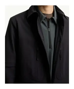Moncler Zip-pocket Detachable-sleeve Shirt