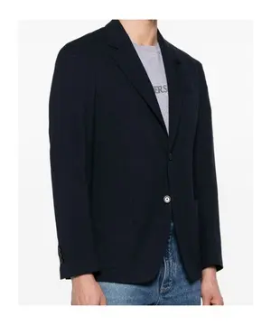LARDINI Single-breasted Tailored Blazer - Black