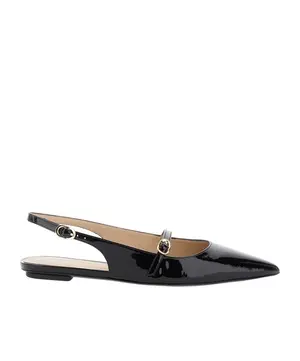 STUART WEITZMAN Emilia Mary Jane Slingback Flats - Black