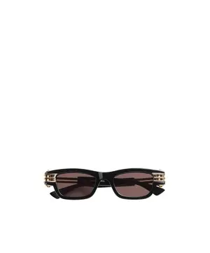 Bottega Veneta Bolt Square Frame Sunglasses - Black/grey