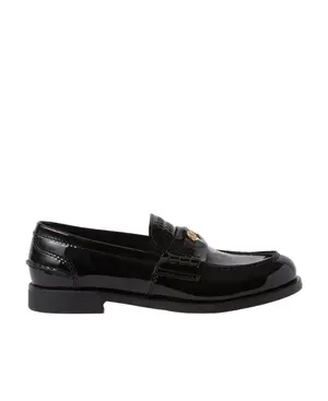 Miu Miu Round Toe Patent Loafers