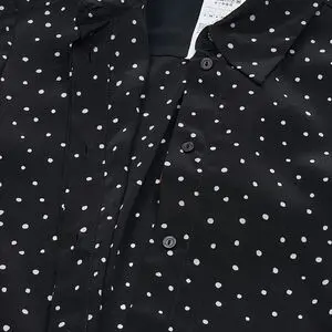 Max Mara Printed Silk Shirt With Gemstone Buttons