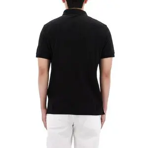 Stone Island Logo Patch Short Sleeve Polo Shirt - Black