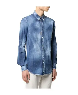Dsquared2 Distressed Effect Denim Shirt