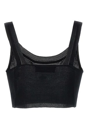 VIVIENNE WESTWOOD Logo Embroidered Cropped Top