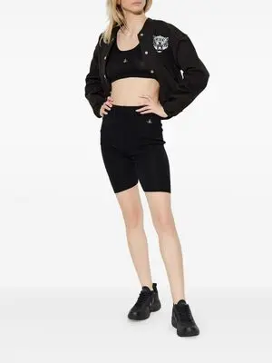 VIVIENNE WESTWOOD Logo Embroidered Cropped Top