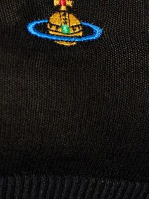 VIVIENNE WESTWOOD Logo Embroidered Cropped Top