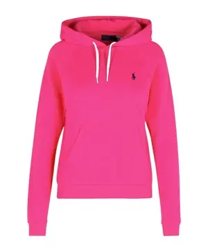 Polo Ralph Lauren Shrunken Fit Fleece Hoodie - Fuchsia