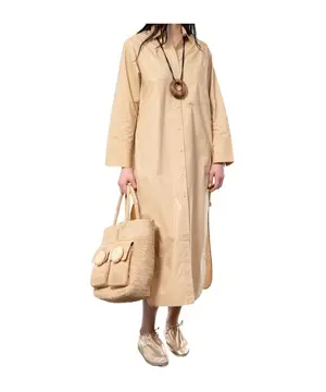 BY MALENE BIRGER Organic Cotton Maxi Shirt Dress