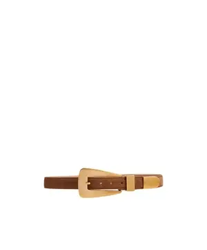 Khaite Lucca Buckle Fastened Belt - Brown