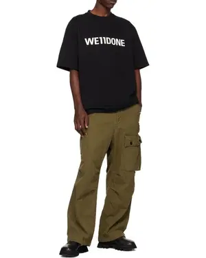 We11Done Logo-print Cotton T-shirt