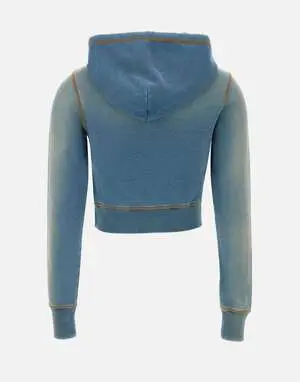 DIESEL® Logo Embroidered Drawstring Hoodie