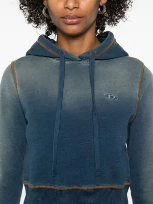 DIESEL® Logo Embroidered Drawstring Hoodie