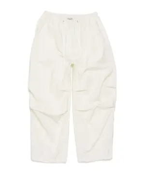 Acne Studios Wide-leg Drawstring Trousers With Frill Detail