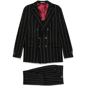 Brunello Cucinelli Pinstriped Suit - Black