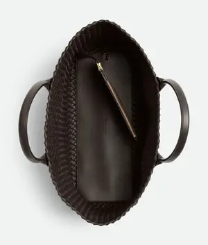 Bottega Veneta Intrecciato Leather Tote Bag - Brown