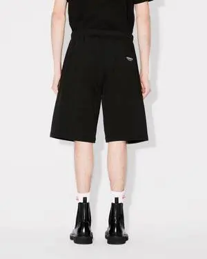 Kenzo Boke Flower Embroidered Wide Leg Shorts
