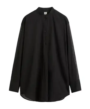TOTEME Box-pleat Detailed Collar Blouse