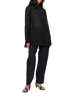 TOTEME Box-pleat Detailed Collar Blouse