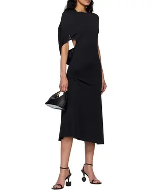 Jacquemus Asymmetrical Drape Dress