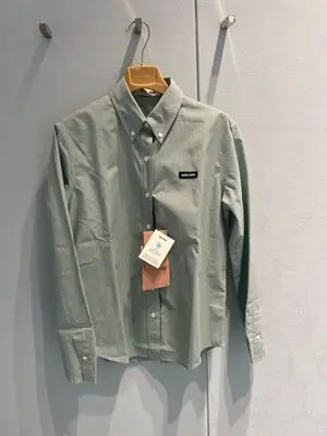 Miu Miu Logo Embroidered Checked Shirt