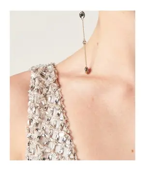 Miu Miu Embroidered Chiffon Dress