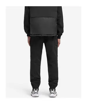 REPRESENT Elasticated Cargo Pants With Metal Bar Logo - Black