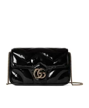Gucci Gg Marmont Quilted Mini Bag - Black