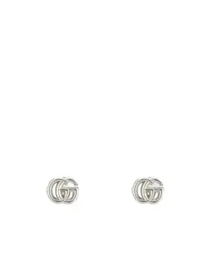 Gucci Gg Marmont Stud Earrings - Gray