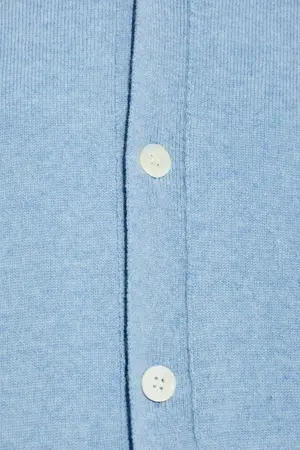 Play Comme Des Garcon Long Sleeve Cardigan - Light Blue