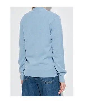 Play Comme Des Garcon Long Sleeve Cardigan - Light Blue