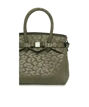 Save My Bag Bow Handbag - Leopardkaki