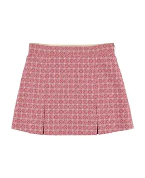 Gucci Emblem Pleated Skirt