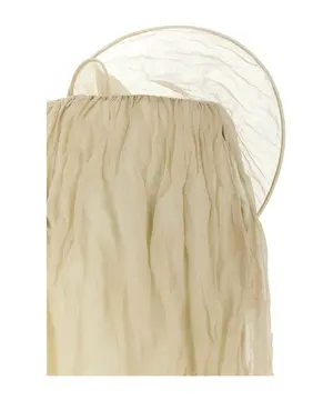 Magda Butrym Balloon Midi Skirt With Rose Embellishment