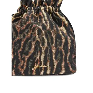 GANNI Metallic Bouclé Pouch Bag