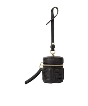 Fendi Baguette Logo-embossed Charm - Black