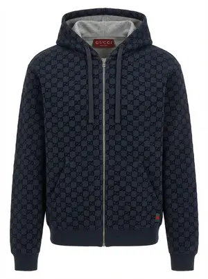 Gucci Double G Printed Viscose Zip Jacket